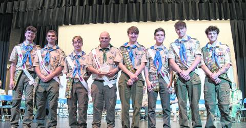 Troop 151 celebrates seven new Eagle Scouts