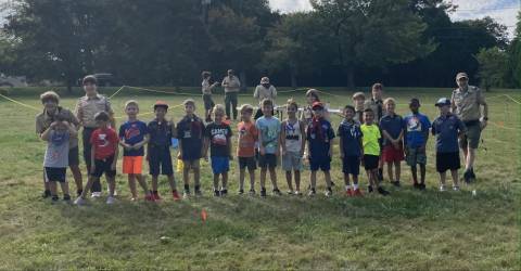 Cub Scout rocket blast