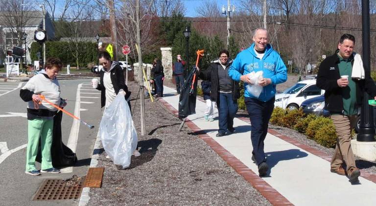 Residents help clean up township